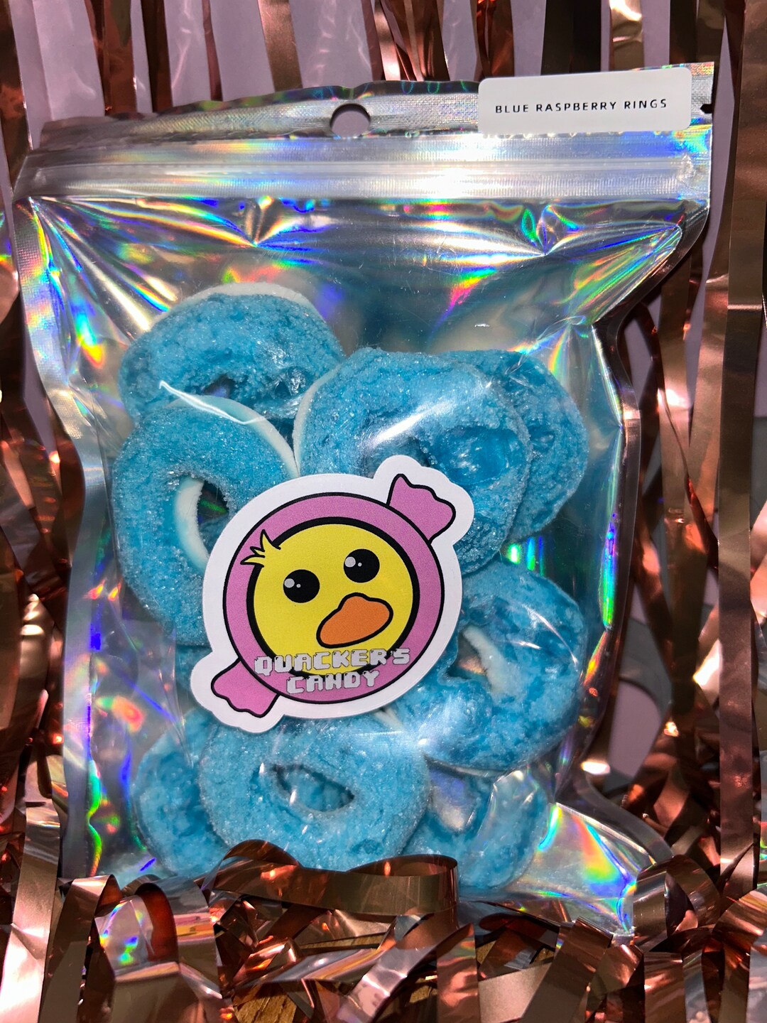 Freeze Dried Blue Raspberry Rings - Etsy