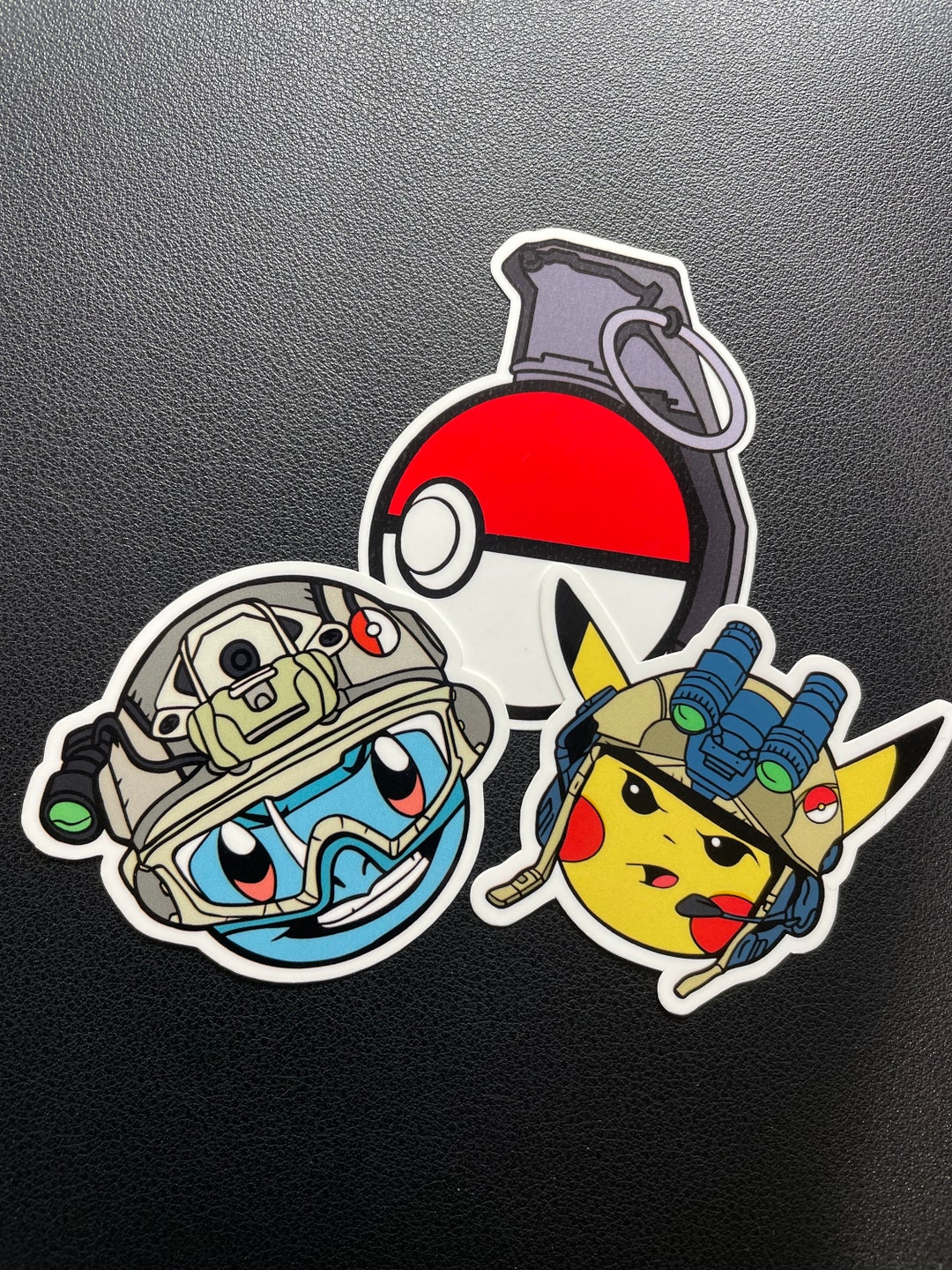 Tactical Pokémon Inspired Sticker Pack. Pokebomb, Pikachu, Squirtle ...