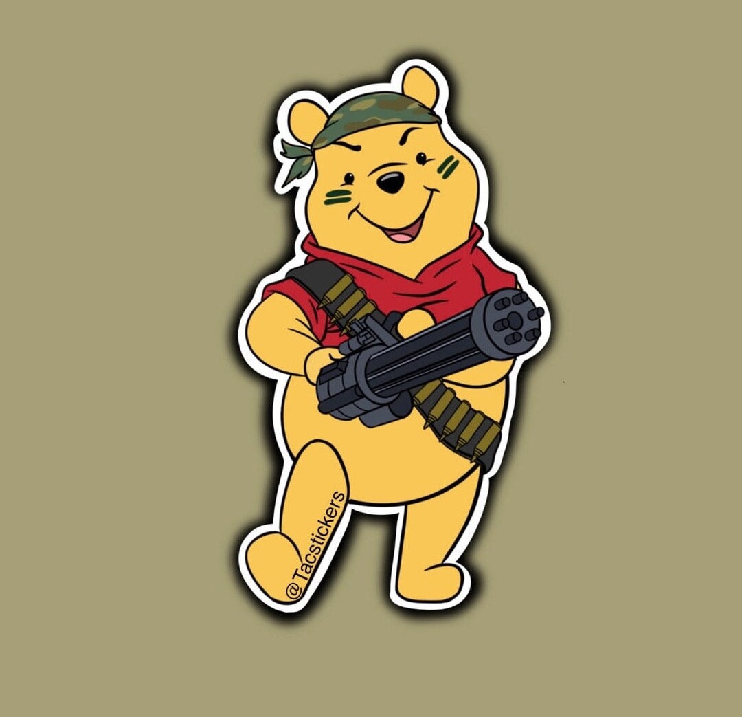 Disney Inspired Tactical Winnie the Pooh. Army Morale Sticker for Your ...