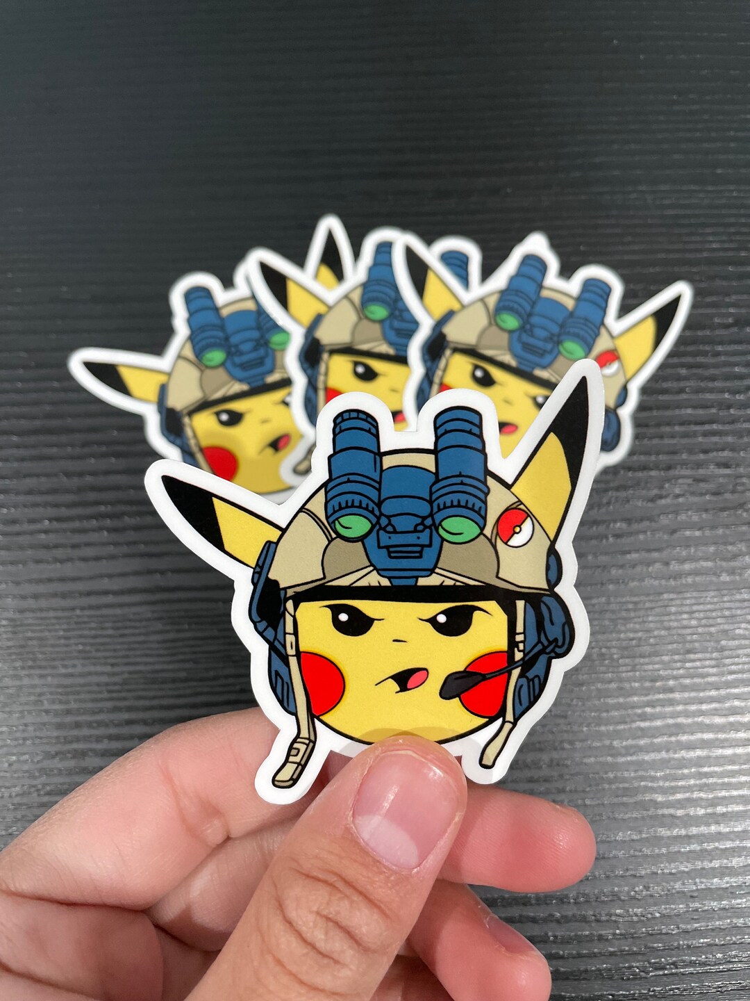 Tactical Pikachu Pokémon Sticker Military Morale Sticker - Etsy