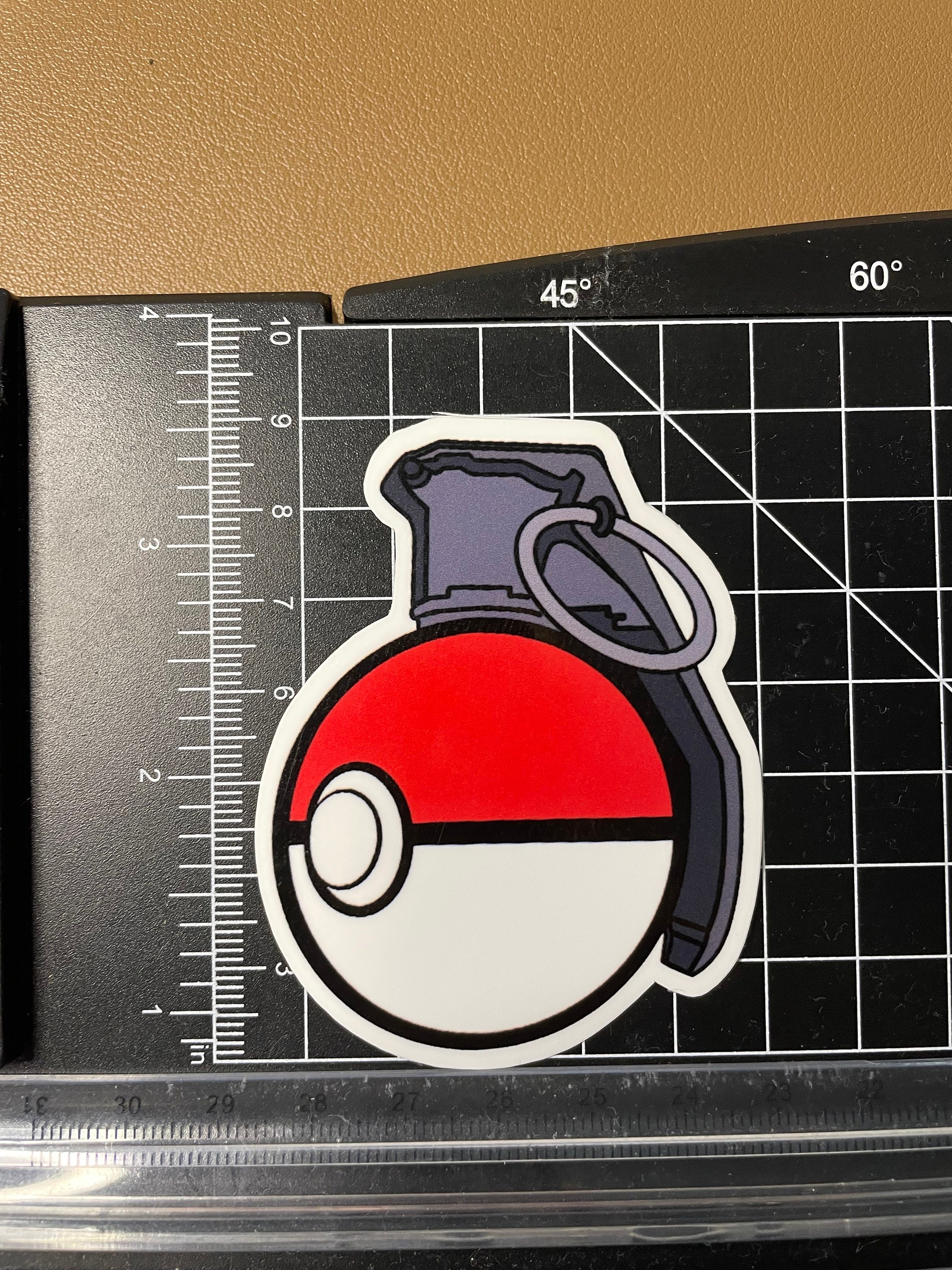 Tactical Pokémon Ball Inspired Sticker. Pokebomb Sticker. Military ...