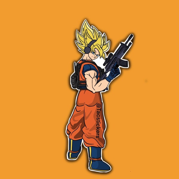 Goku Super Saiyan Stickers - Etsy