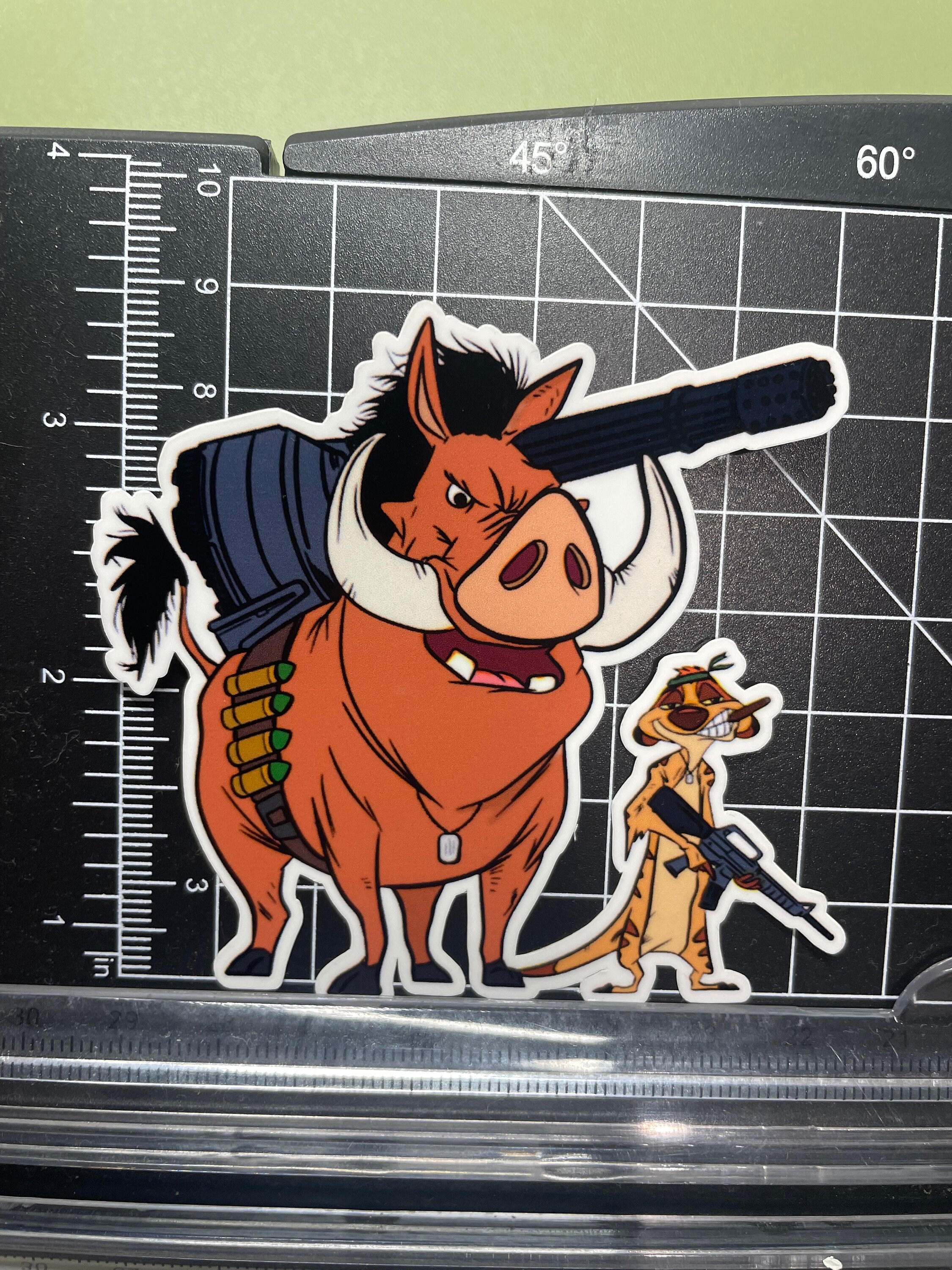 Disney Inspired Tactical Timon and Pumba From the Lion King Army Morale ...