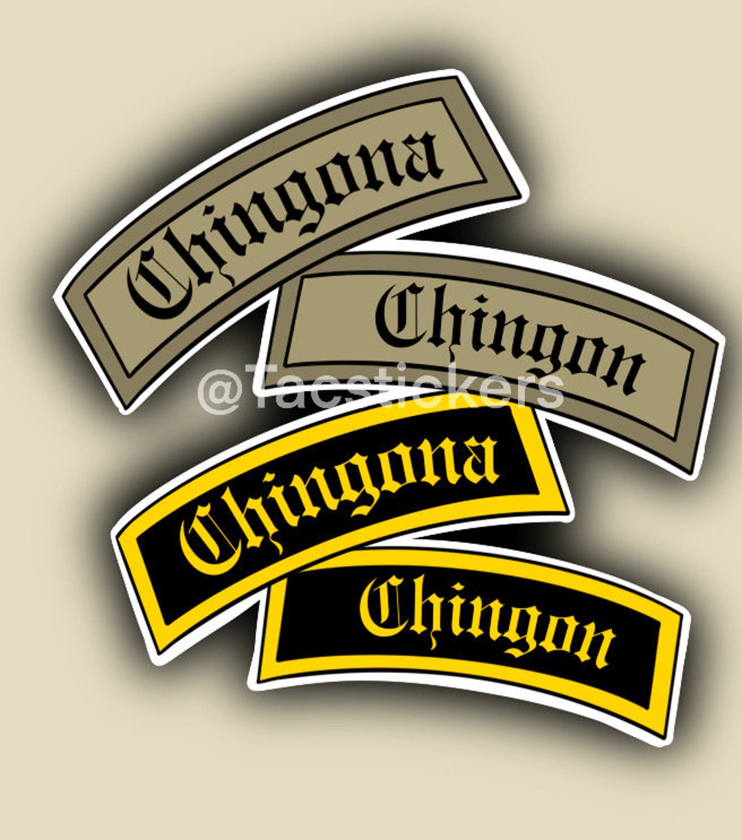 Chingona / Chingon Military Ranger Tab Sticker. Military Morale Sticker ...