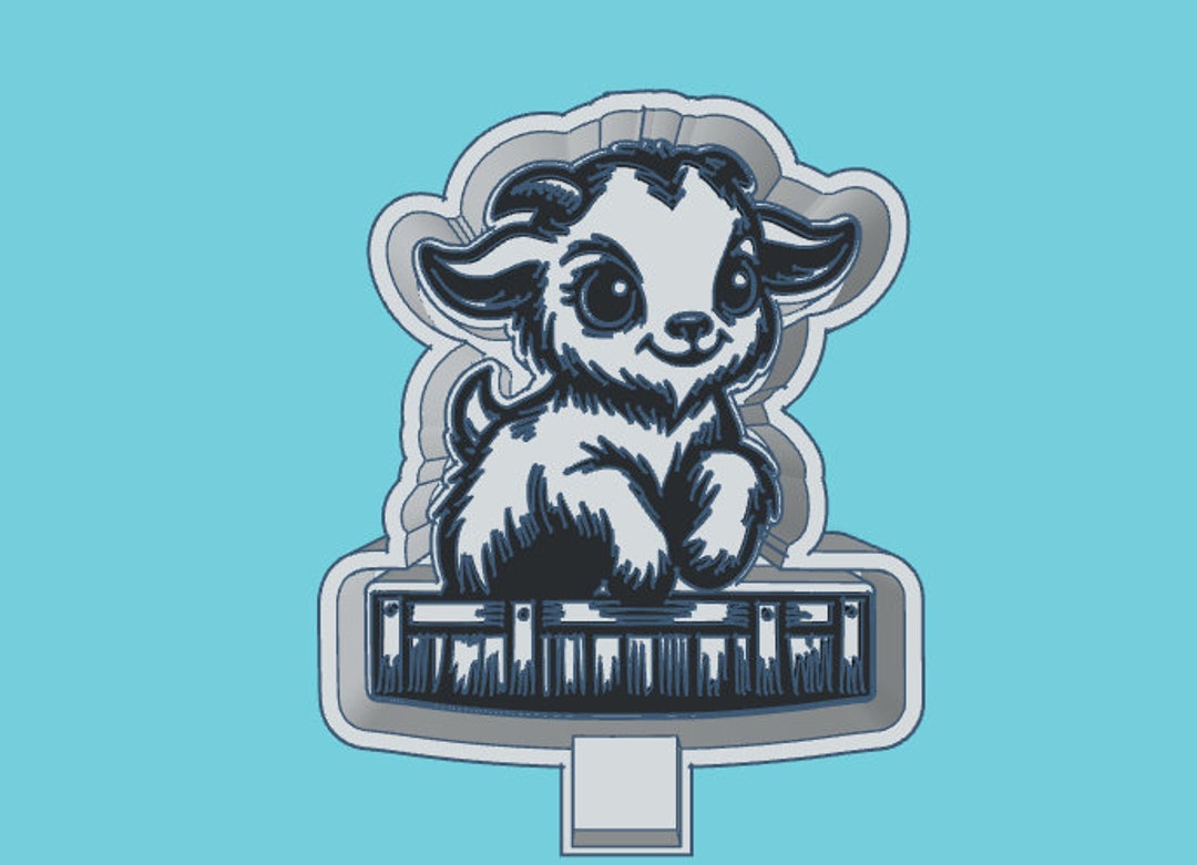 Cute Goat Jumping-freshie Mold Housing File - Etsy