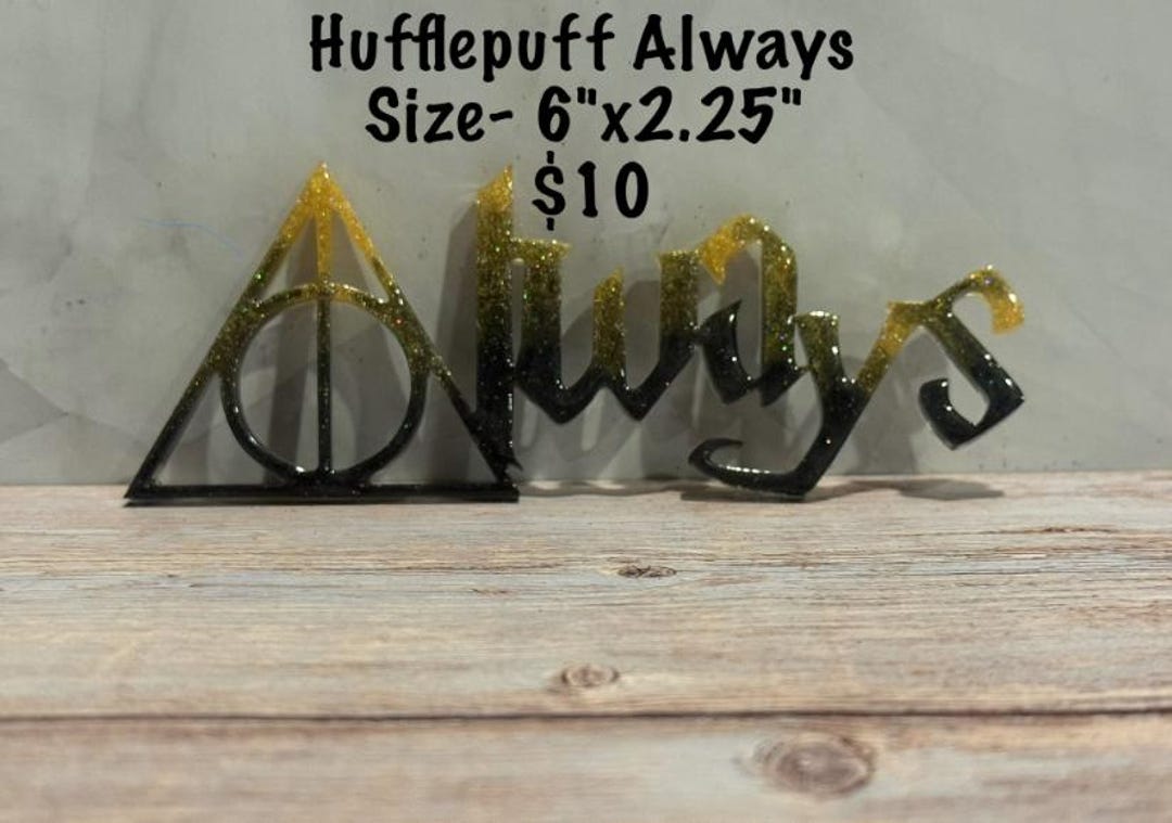 Hufflepuff House Inspired Resin Sign Handmade Wizarding World Decor for ...