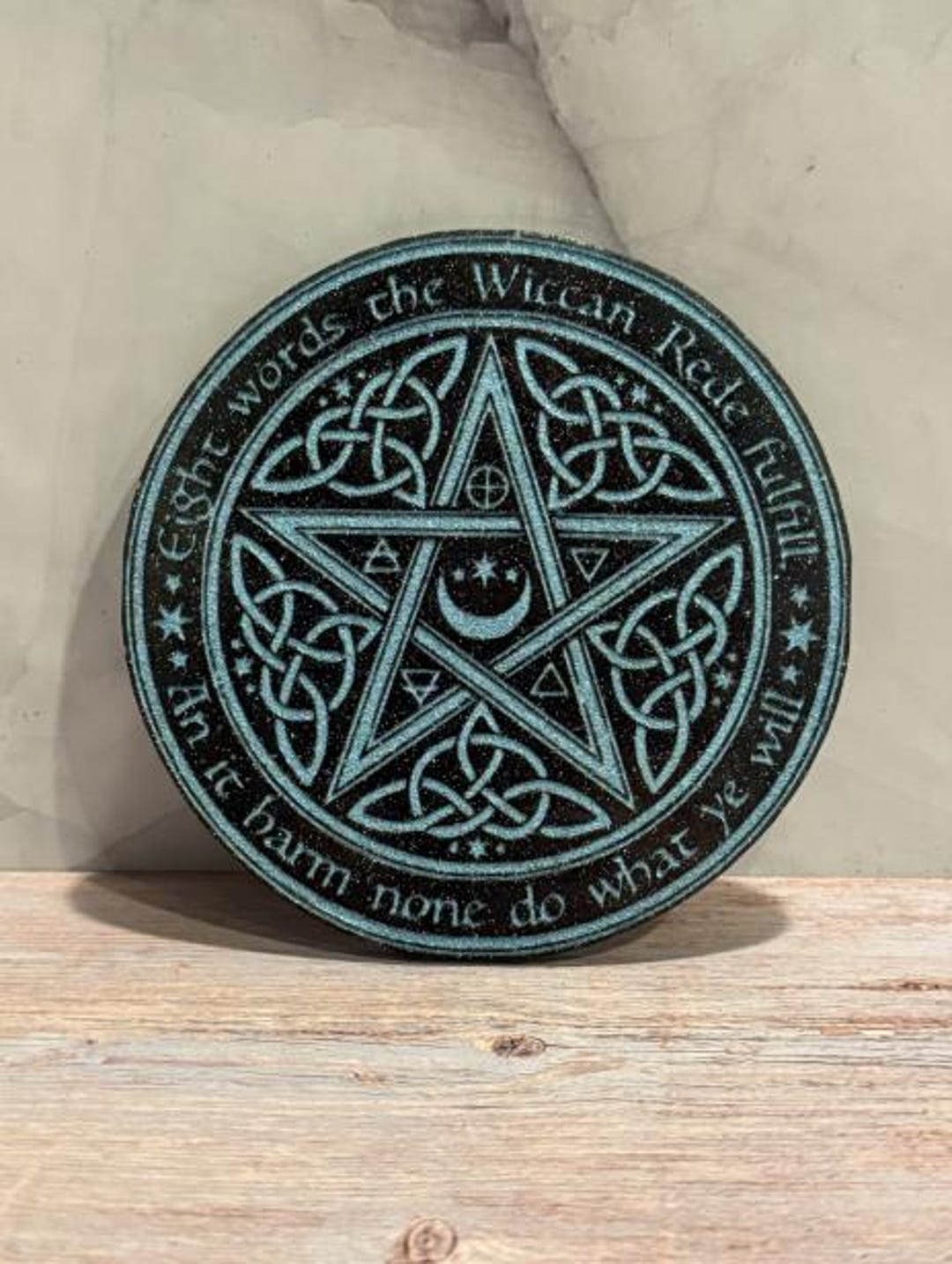 Handmade Wiccan Rede Resin Plaque - Size 5" - Etsy