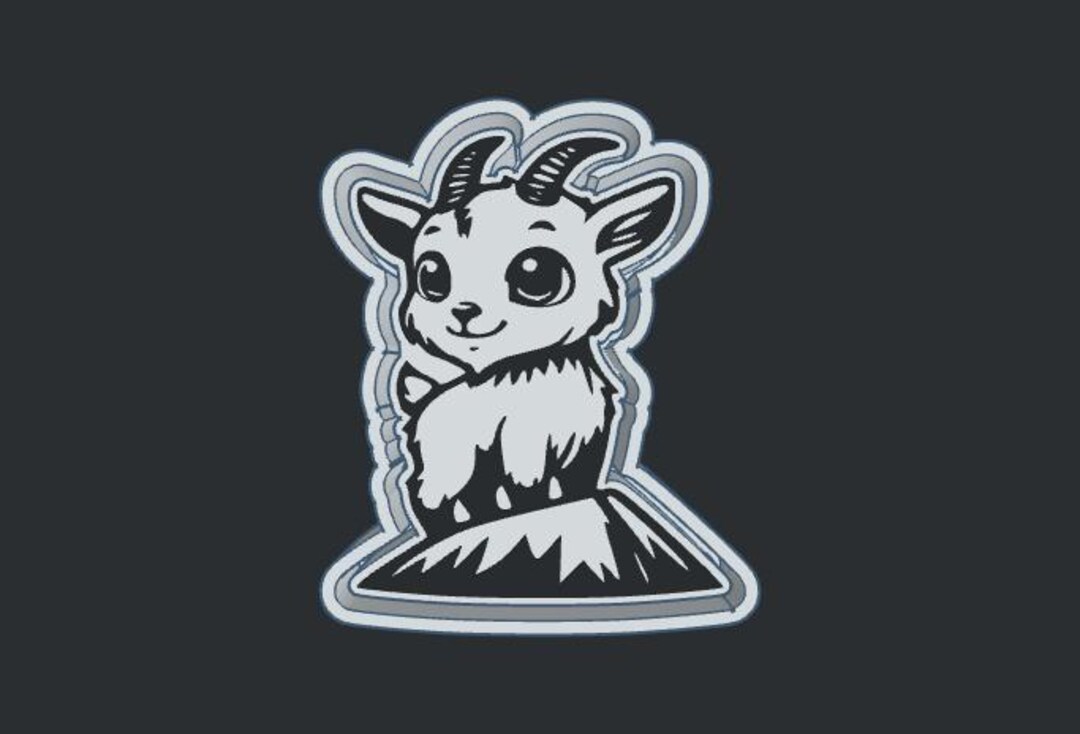 Cute Goat- Freshie Mold Housing STL File - Etsy