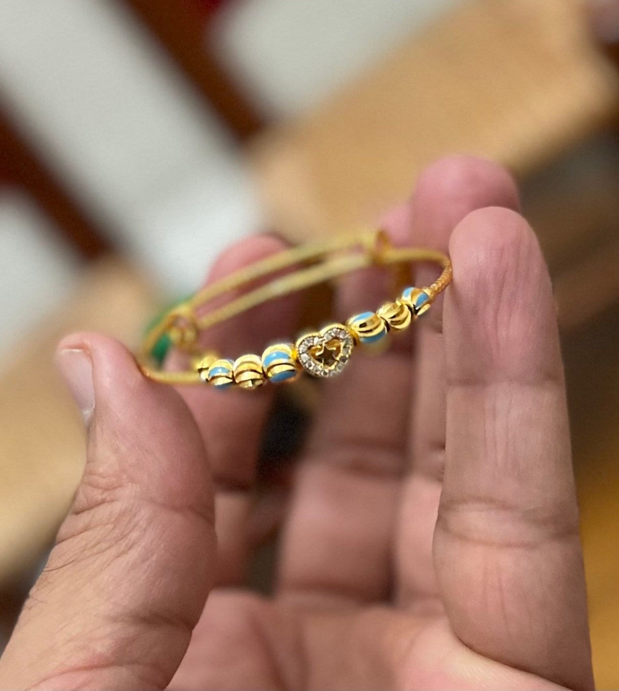 Children Gold Bangles, Bangles for Kids, Adjustable Bangles, Small Size ...