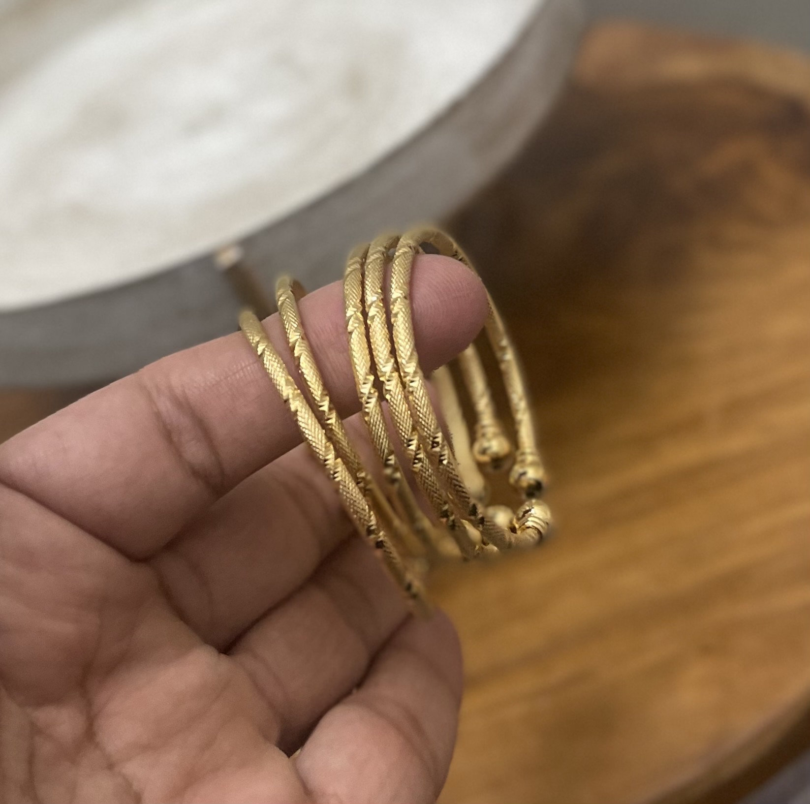 Gold Bangles for Girls, Gold Bangles for Kids, Small Size Bangles, Adjustable Bangles, Arab ...