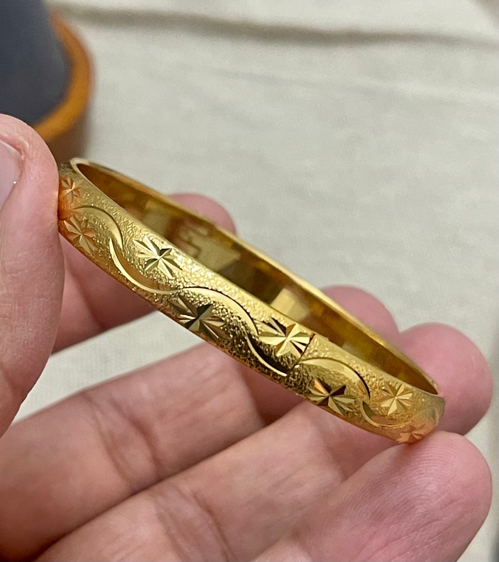 Wedding Gold Bangles Gift for Women 18K Gold Bangles Gold Bangles Gold Bracelet Arab Jewelry Gift for Her