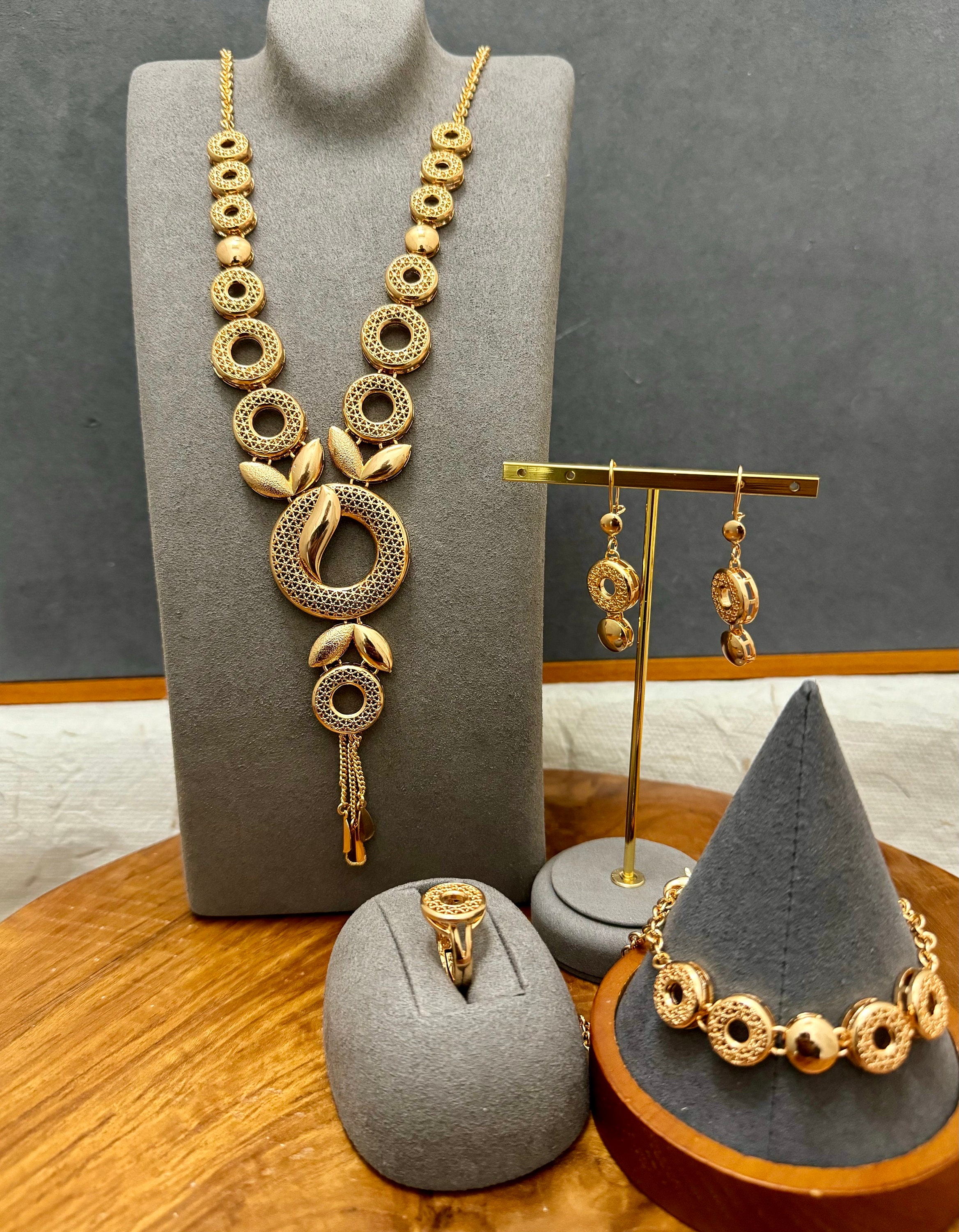 Statement Jewelry Set, Wedding Golf Jewelry Set, Gold Jewelry Set for ...