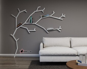 Unique Rustic, Tree Bookcases, Tree Branch Bookshelves, Book Stand ...