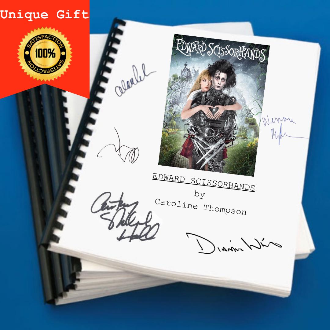 Edward Scissorhands Movie Script Gift for Film Buffs Gift for Film ...