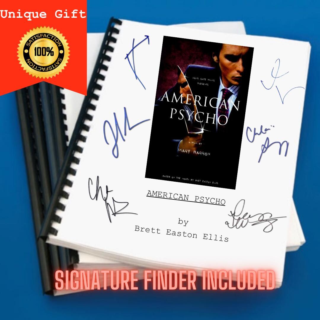 American Psycho Movie Script Screenplay Gift for Film Buffs Gift for ...