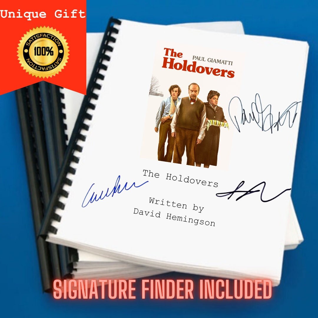 The Holdovers Movie Script Gift for Film Buffs Gift for Film Lovers ...
