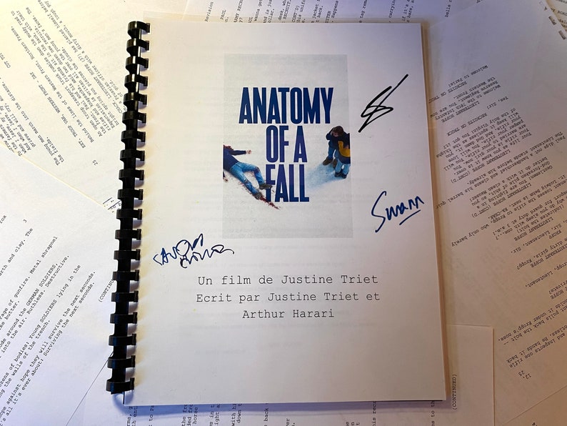 Anatomy of a Fall Movie Script Screenplay Gift for Film Buffs Gift for ...