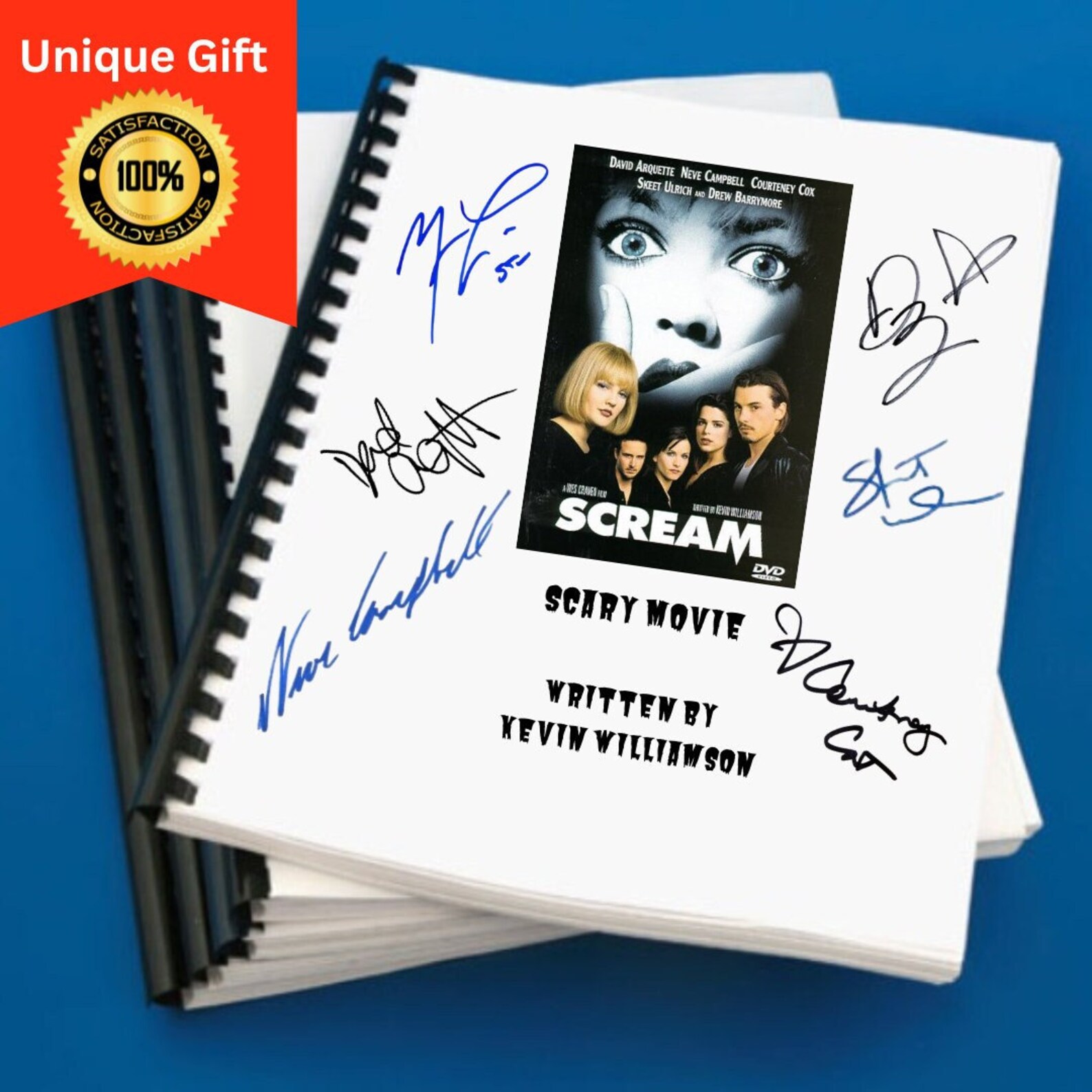 Scream 1 Movie Script Screenplay Gift for Film Buffs Gift for Movie ...