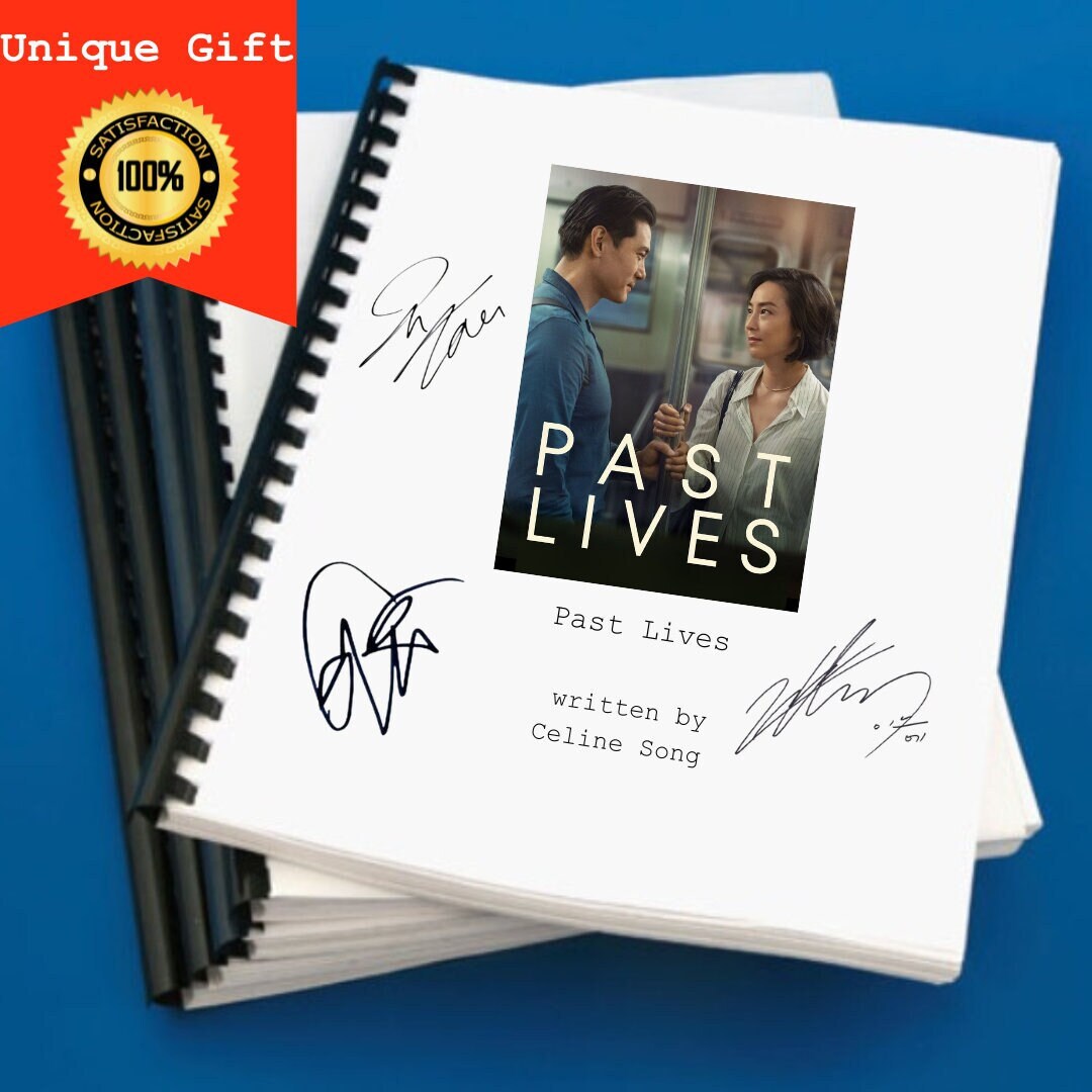 Past Lives Movie Script Screenplay Gift for Film Buffs Gift for Movie ...