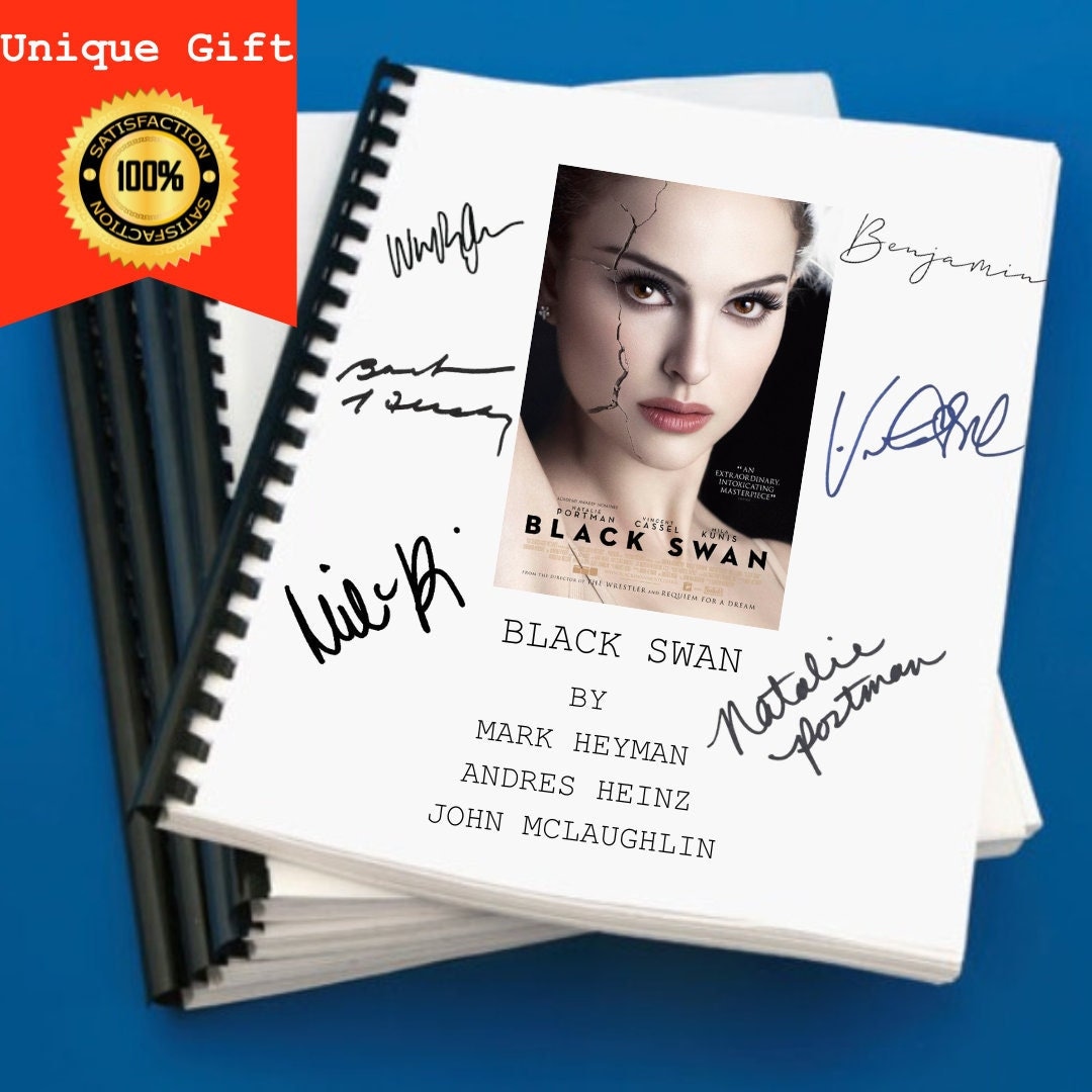 Black Swan Movie Script Screenplay Gift for Film Buffs Gift for Movie ...
