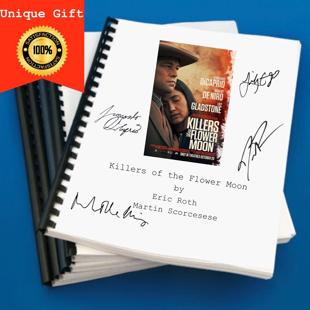 Killers of the Flower Moon Movie Script Screenplay Gift for Film Buffs ...