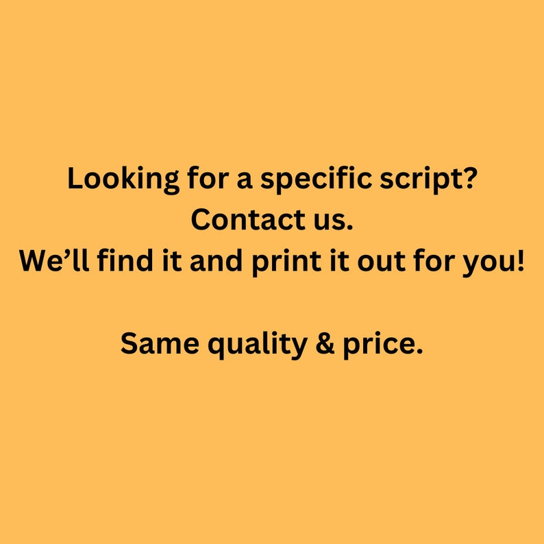 Scream 1 Movie Script Screenplay Gift for Film Buffs Gift for Movie ...