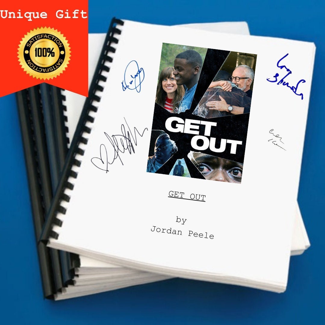 Get Out Movie Script Screenplay Gift for Film Buffs Gift for Movie ...