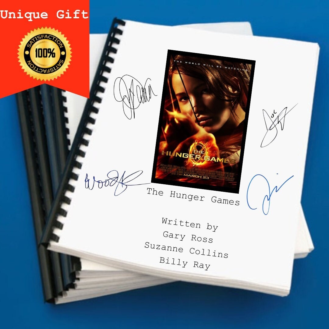 The Hunger Games Movie Script Screenplay Gift for Film Buffs Gift for ...