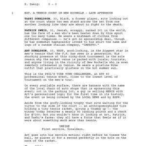 Challengers Movie Script Screenplay Gift for Film Buffs Gift for Movie ...