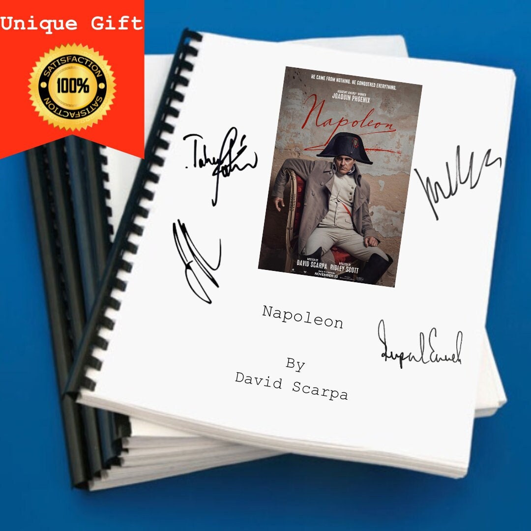 Napoleon Movie Script Screenplay Gift for Film Buffs Gift for Movie ...