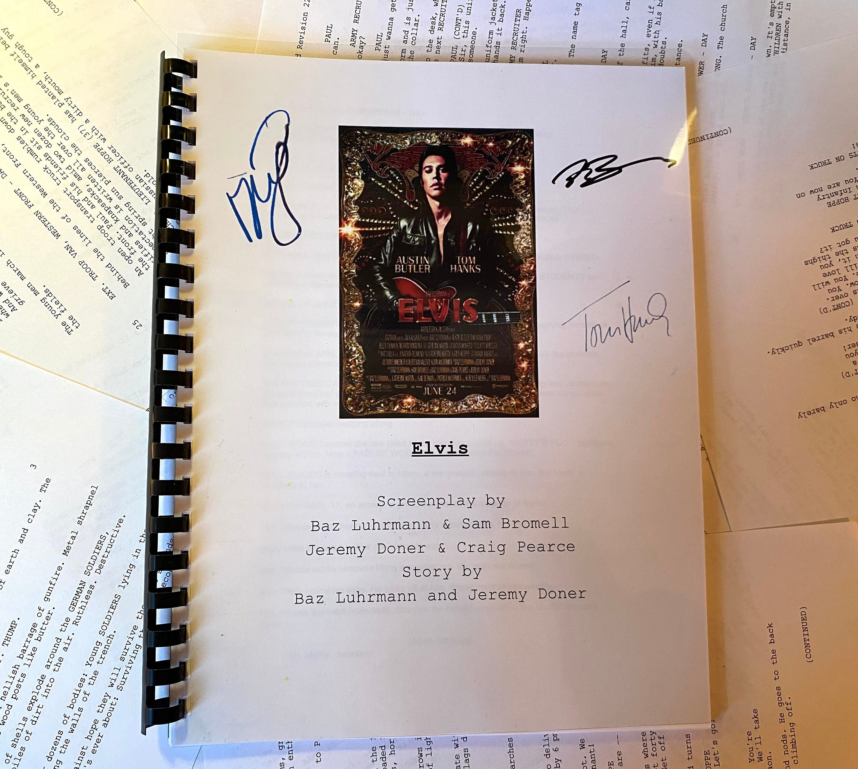 Elvis Movie Script Gift for Friends Screenplay Gift for Movie Lovers ...