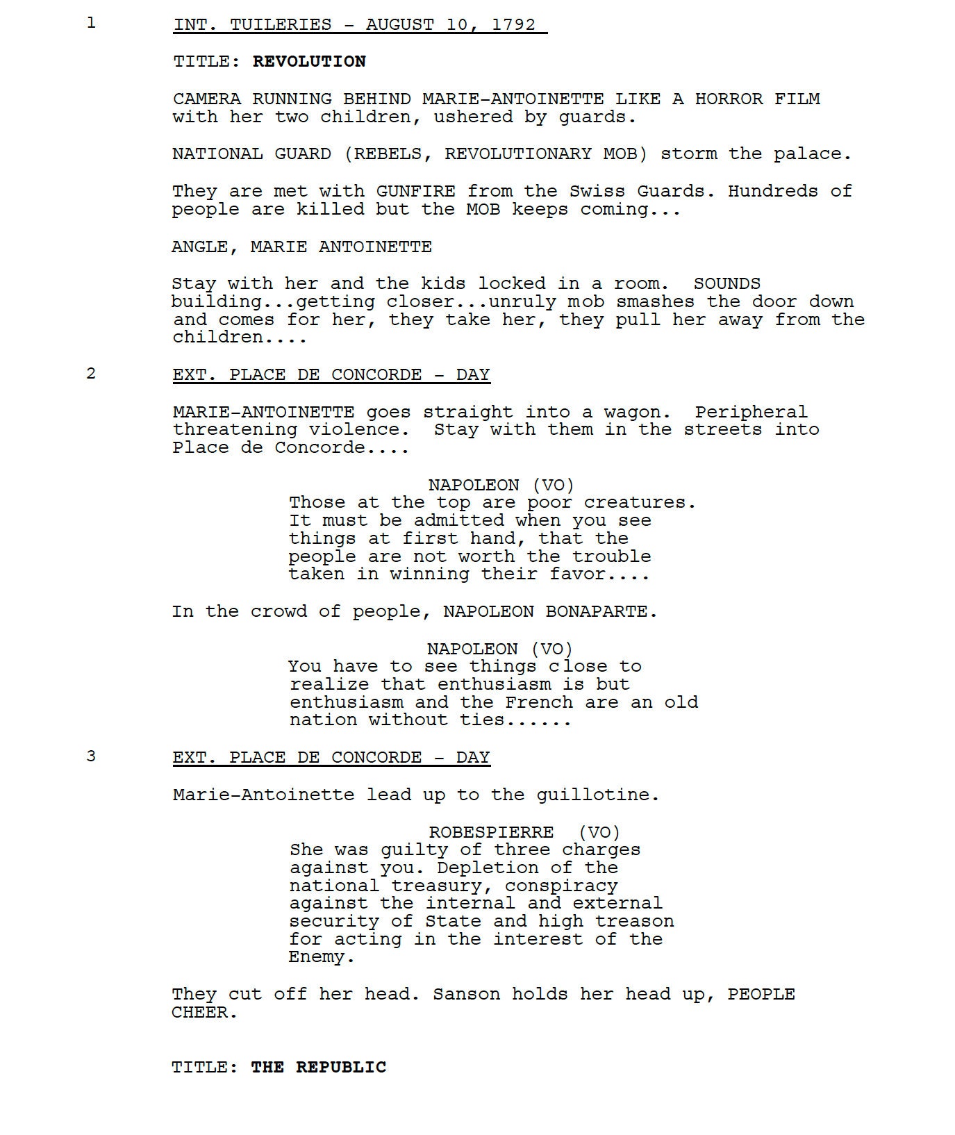 Napoleon Movie Script Screenplay Gift for Film Buffs Gift for Movie ...