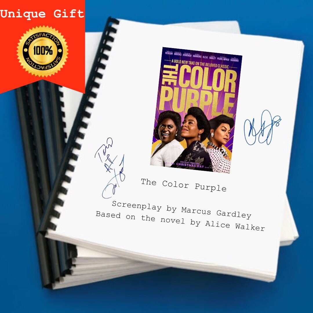The Color Purple Movie Script Screenplay Gift for Film Buffs Gift for ...