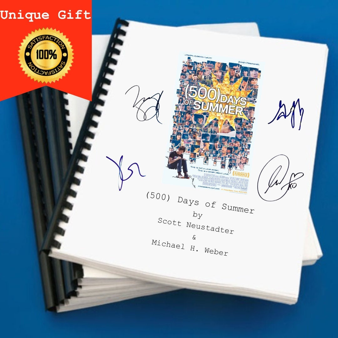 500 Days of Summer Movie Script Screenplay Gift for Friends Birthday ...