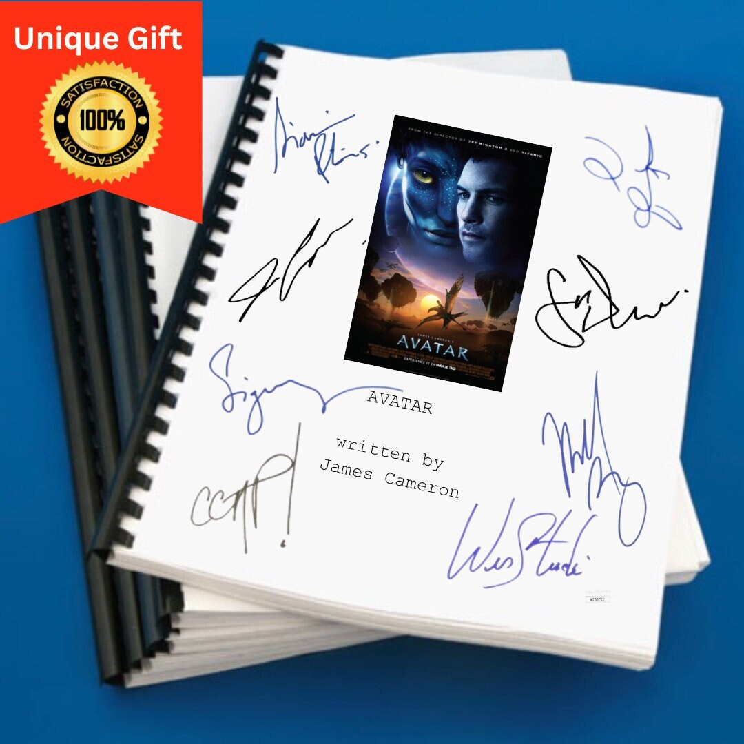 Avatar Movie Script Screenplay Gift for Film Buffs Gift for Movie ...