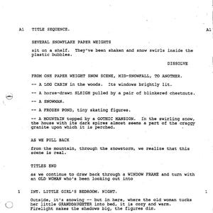 Edward Scissorhands Movie Script Gift for Film Buffs Gift for Film ...