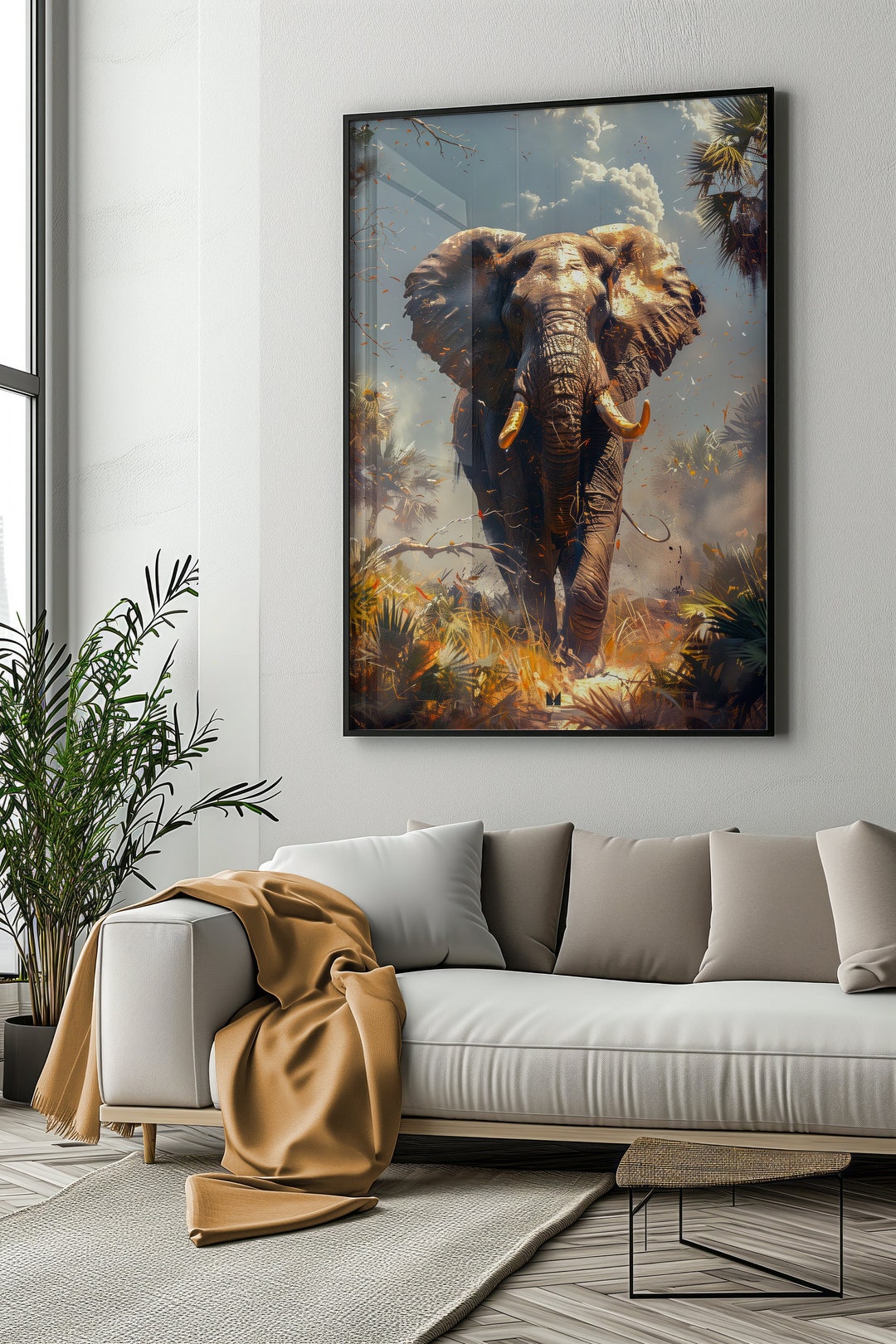 Elephant / Animal Print / Animal Art / Home Decor / Wildlife Art ...