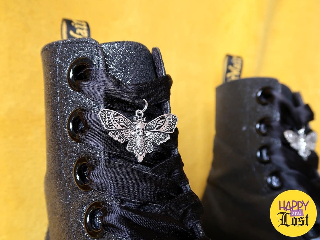 Silver Moth Charm for Laces Shoe Jewelry - Etsy