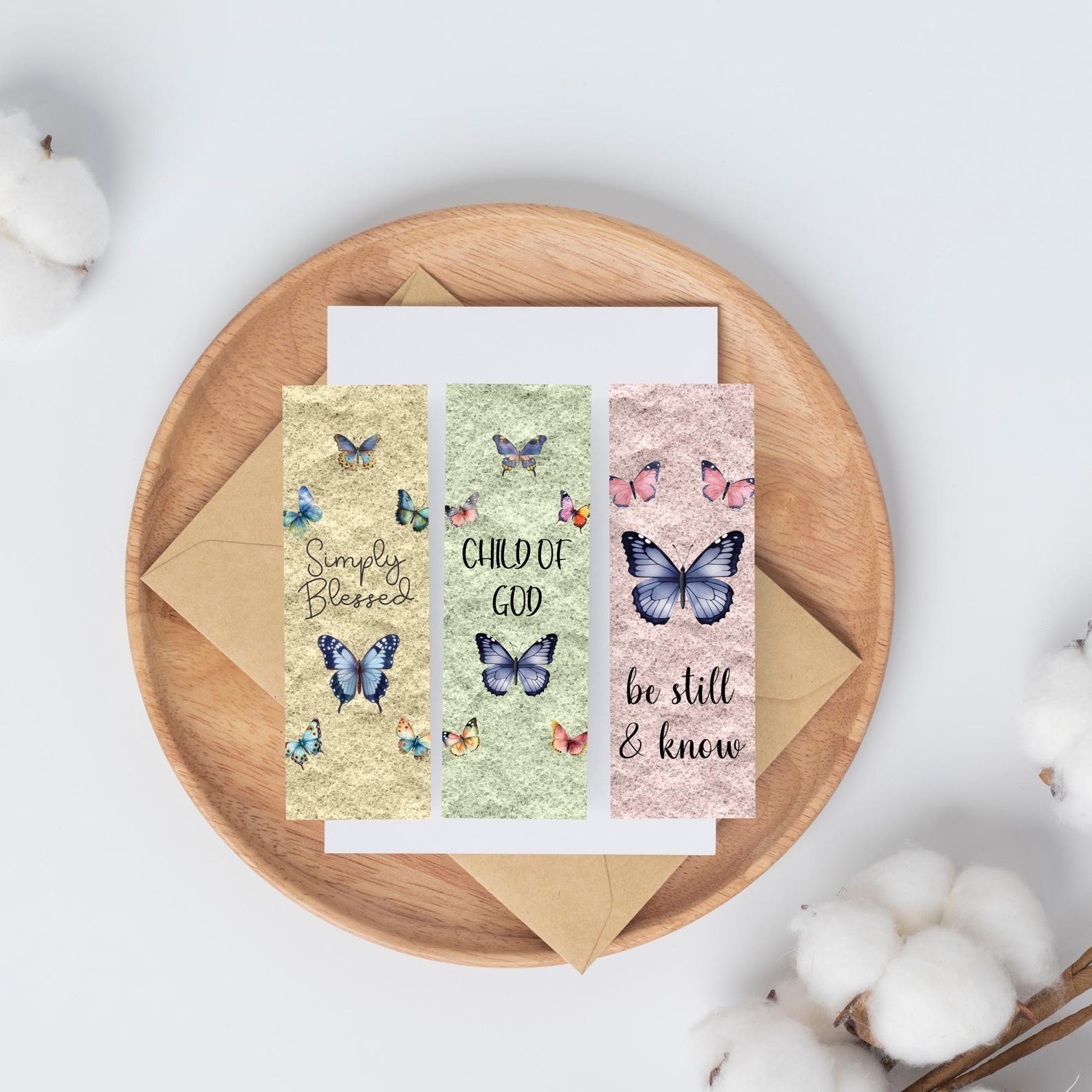 Butterfly Religious Bookmark Printable Bible Bookmark Digital Scripture ...