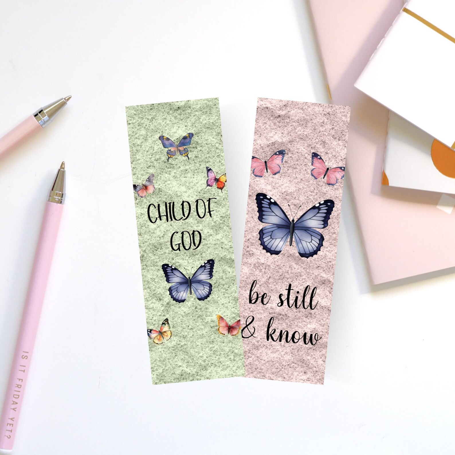 Butterfly Religious Bookmark Printable Bible Bookmark Digital Scripture ...