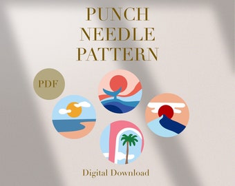 Octopus Happy Mad Mug Rug Punch Needle PDF Pattern for Beginners ...