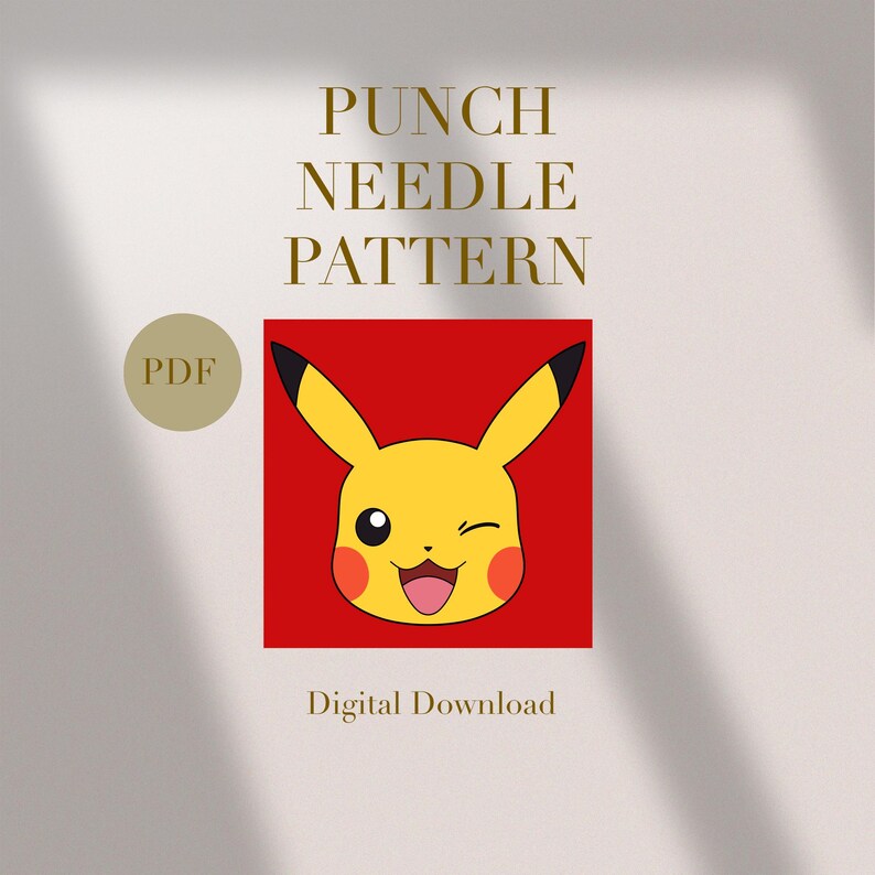 Cartoon Characters Mug Rug Punch Needle PDF Pattern Beginners Instant ...