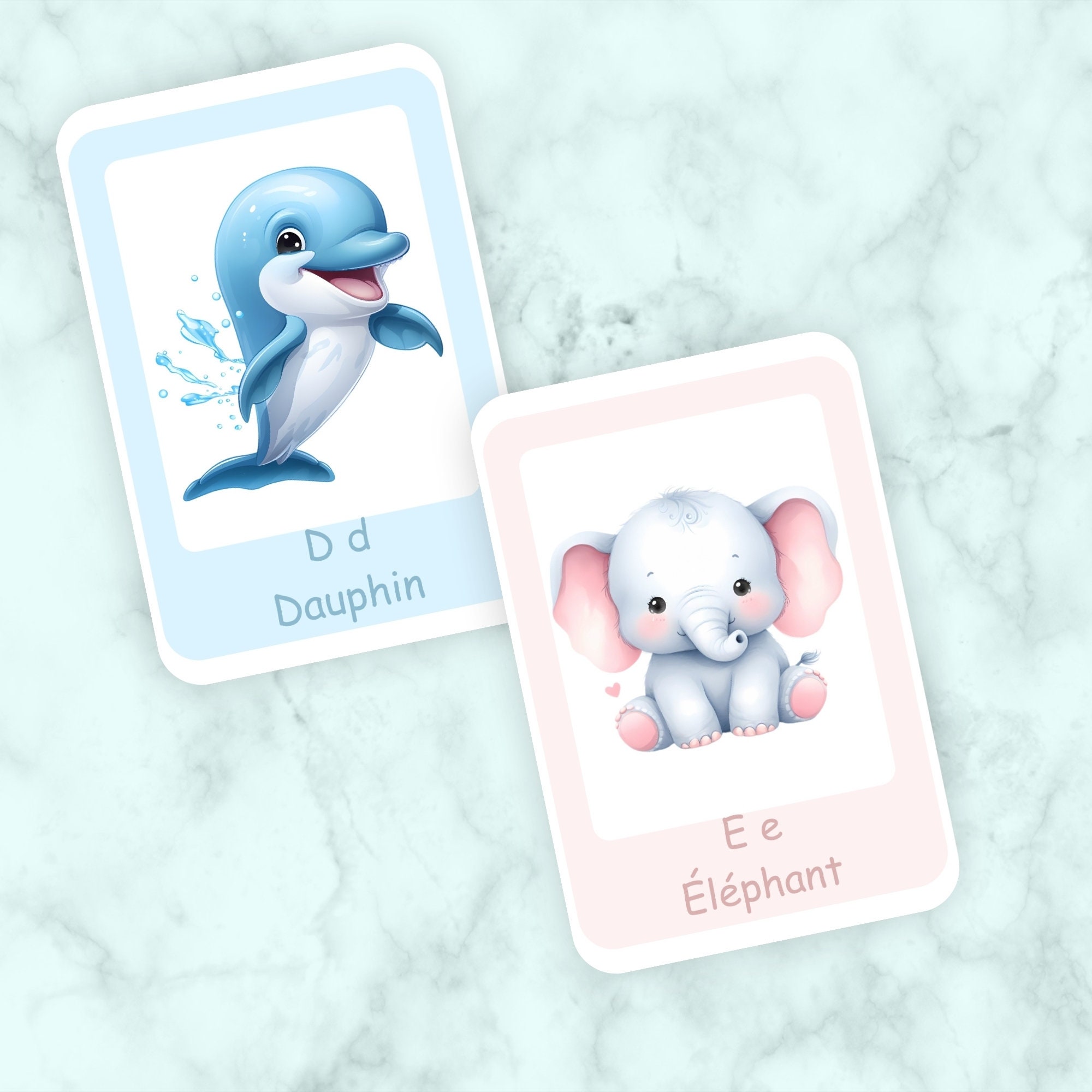 French Alphabet Flashcards, Digital Download, Montessori, Printable ...