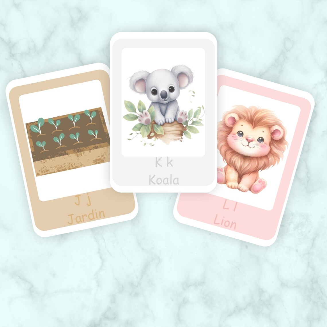 French Alphabet Flashcards, Digital Download, Montessori, Printable ...