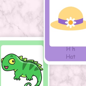 Printable Alphabet Flash Cards, Toddlers Preschool Early Learning ...