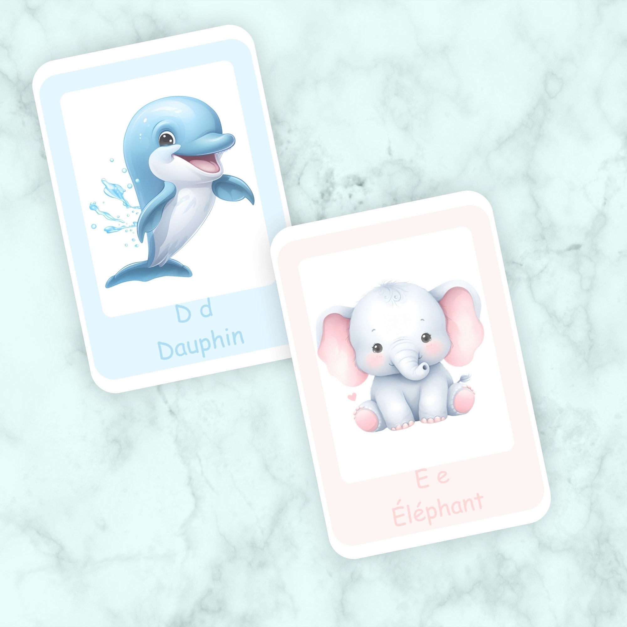 French Alphabet Flashcards, Digital Download, Montessori, Printable ...