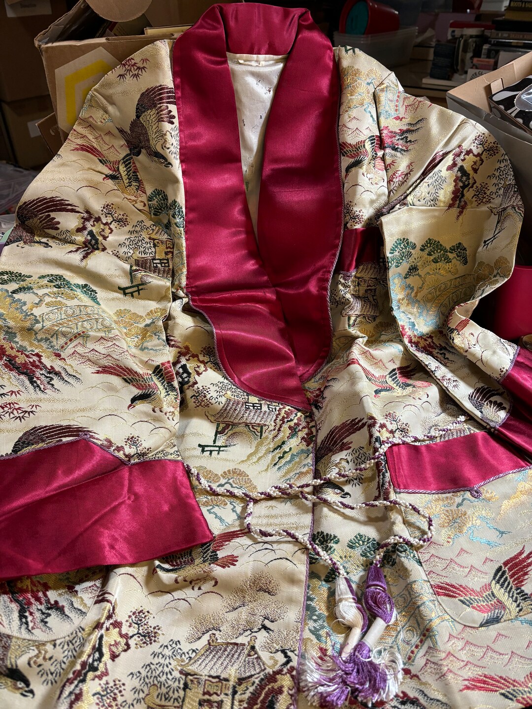 Vintage Japanese Smoking Jacket - Etsy