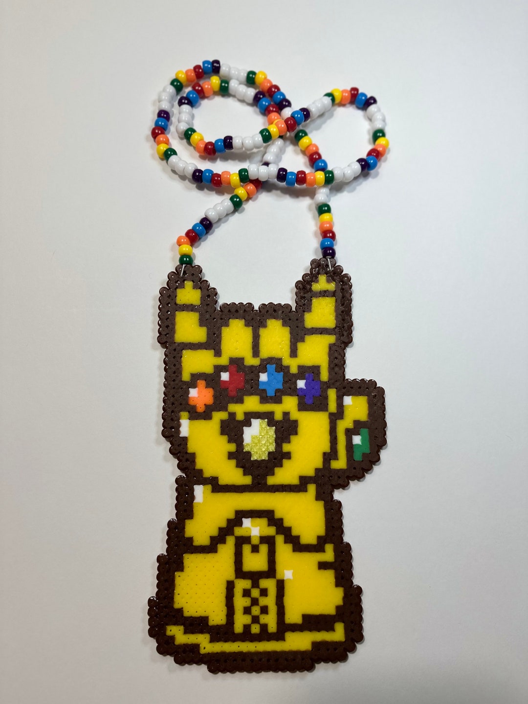 Perler Necklace Marvel Infinity Stone Glove - Etsy