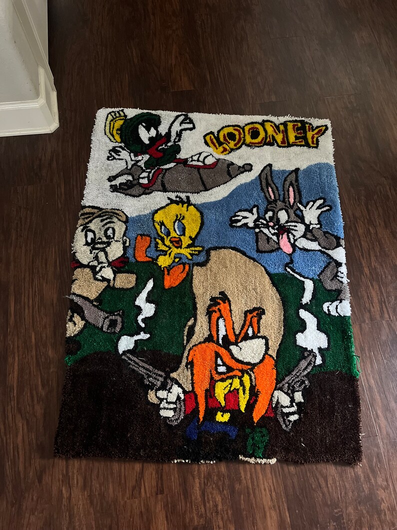 Custom Tufted Cartoon Rug - Etsy