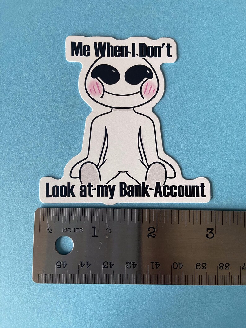 Bank Account Sticker - Etsy